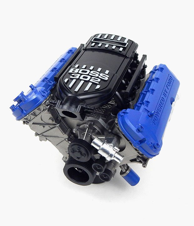 Motor Boss 302 Mustang Escala 1:5 Com Expositor em Acrílico – migliabox ...
