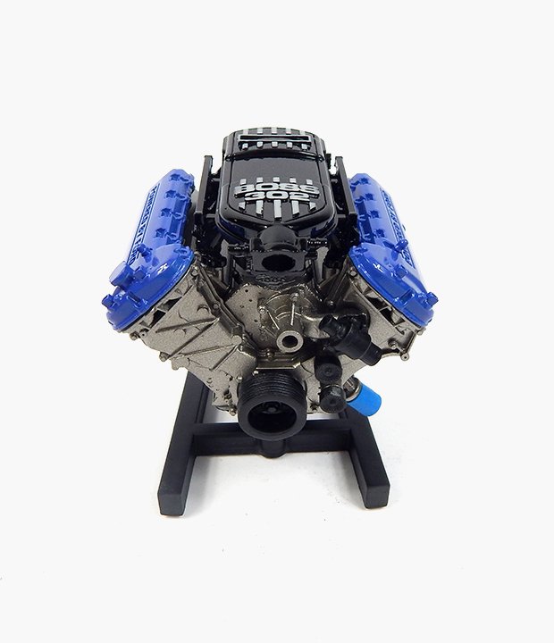 Motor Boss 302 Ford Mustang Escala 1:10 com Suporte – migliabox.com.br