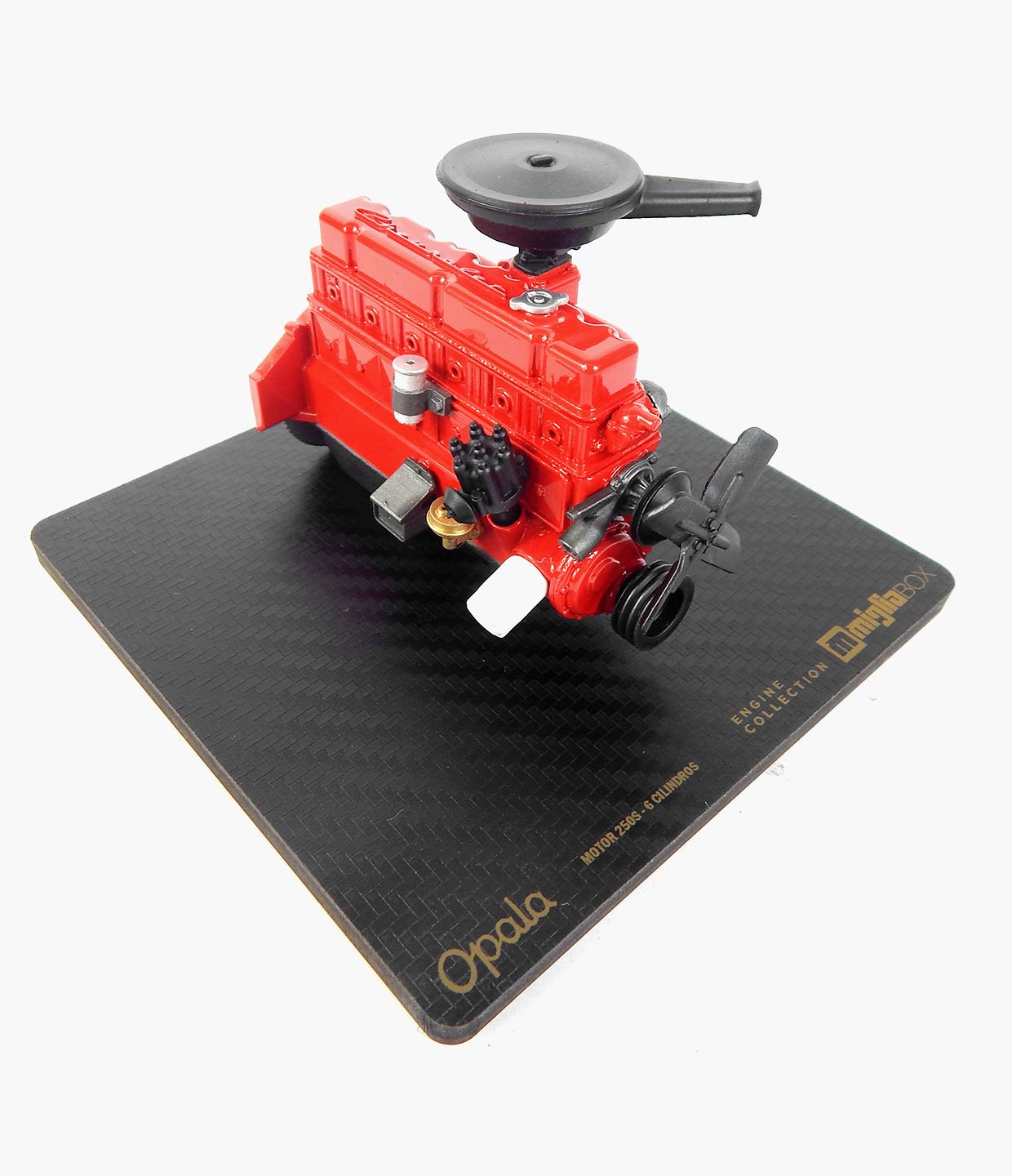 Miniatura Motor 250S Opala Escala 1:10 Com Base – migliabox.com.br