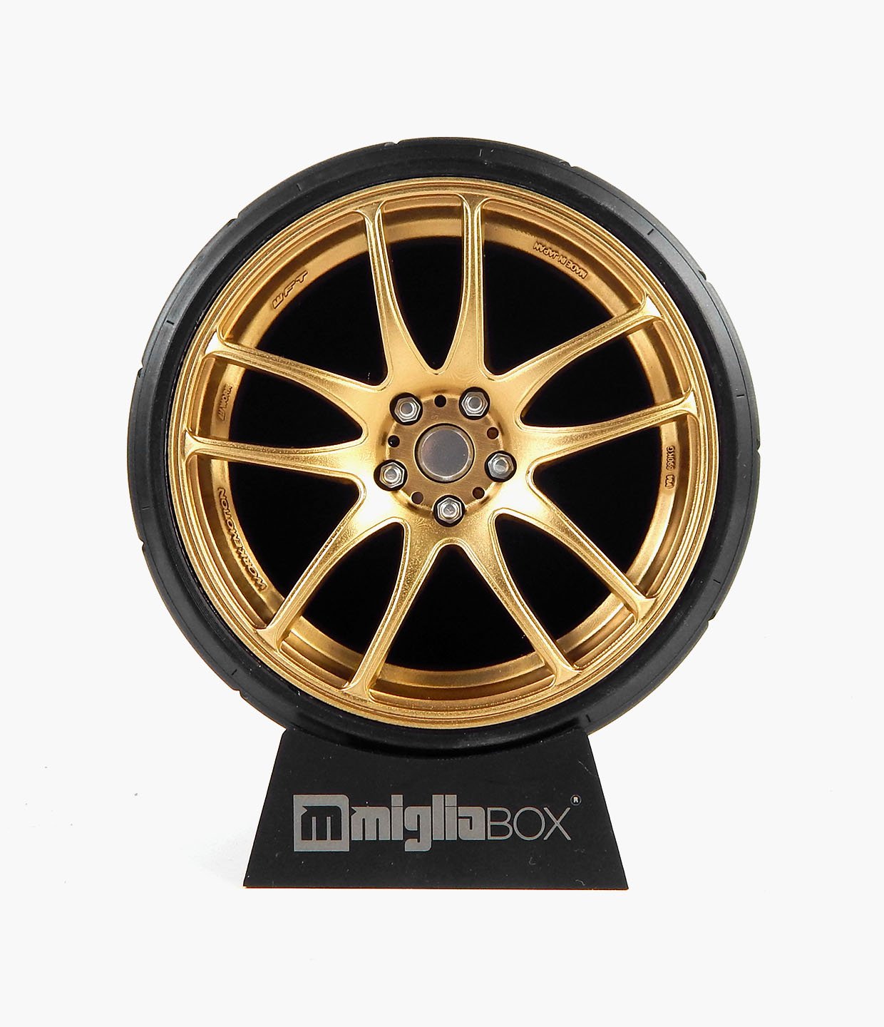 Miniatura Roda Work Emotion Gold 100mm – migliabox.com.br